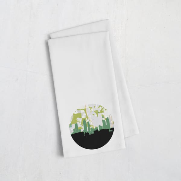 College Park, Georgia city skyline with vintage College Park map ...