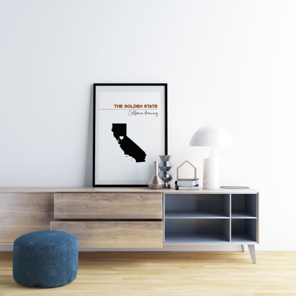 Customizable California state art | wanderlust gifts and home decor
