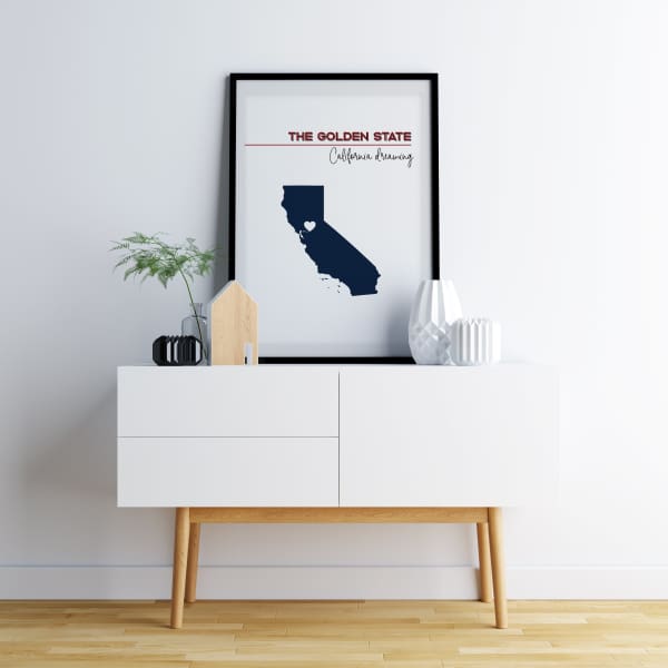 Customizable California state art | wanderlust gifts and home decor