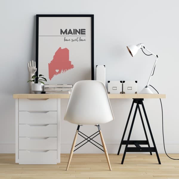 Customizable Maine state art | wanderlust gifts and home decor