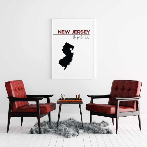 Customizable New Jersey state art | wanderlust gifts and home decor