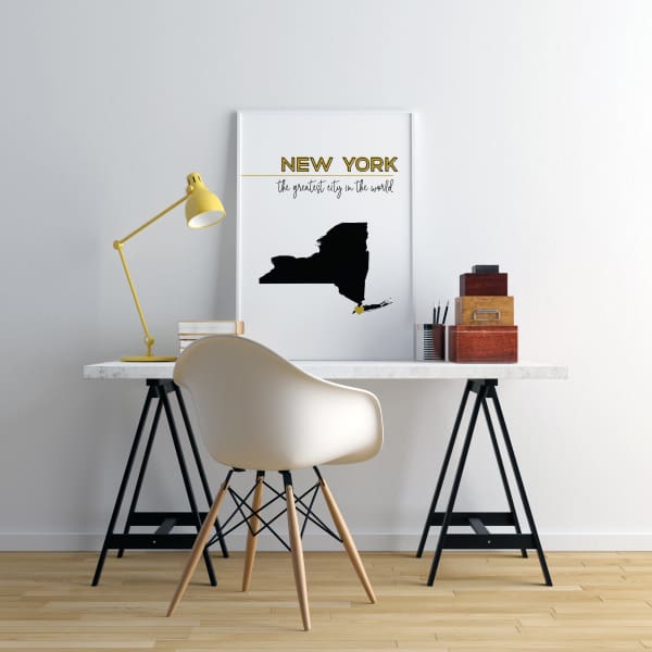 Customizable New York state art | wanderlust gifts and home decor