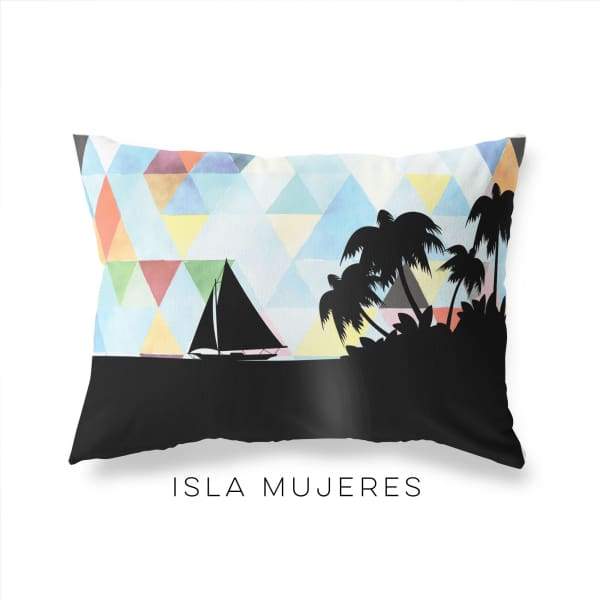 Isla Mujeres, Mexico geometric skyline | wanderlust gifts and home decor