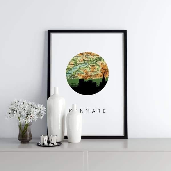 Kenmare city skyline with vintage Kenmare map | wanderlust gifts and ...