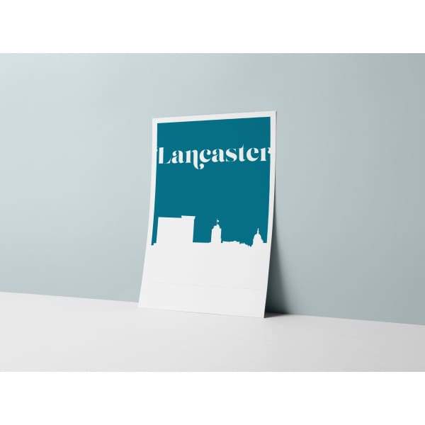 Lancaster, Pennsylvania city skyline with vintage Lancaster map ...