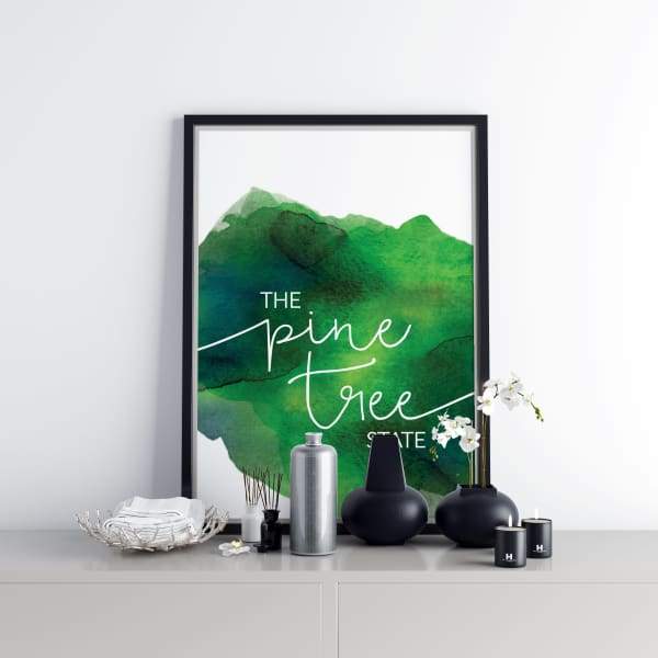 Maine state nickname | The Pine Tree State | wanderlust gifts and home ...