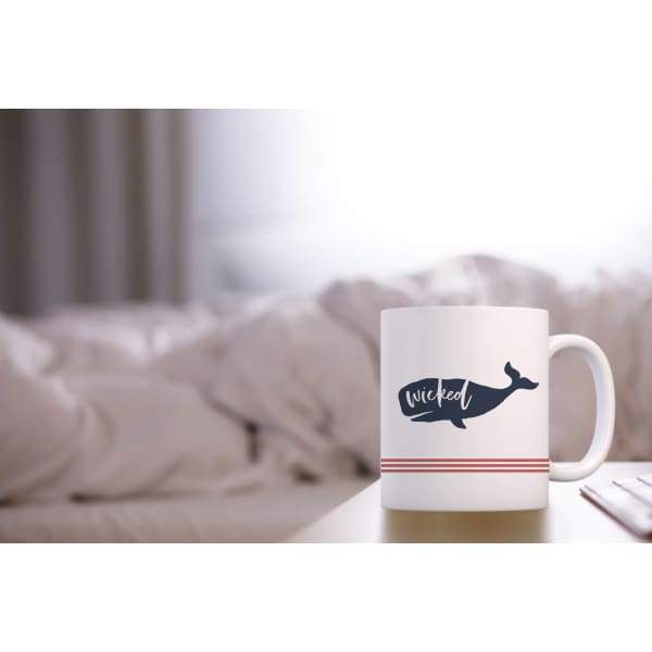 Nantucket Collection | Wicked Whale mug | wanderlust gifts and home decor