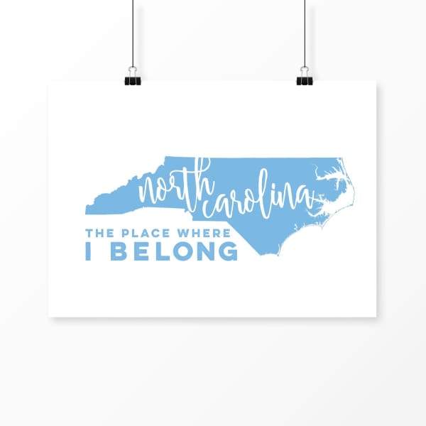 North Carolina State Song | The Place Where I Belong | wanderlust gifts ...