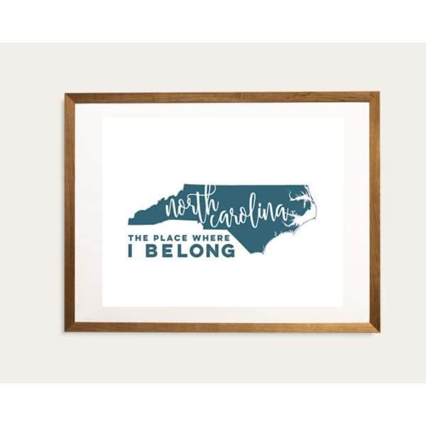 North Carolina State Song | The Place Where I Belong | wanderlust gifts ...