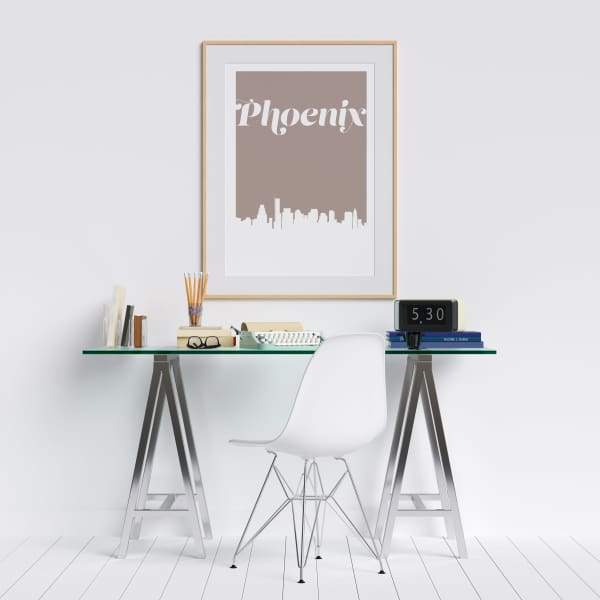 Phoenix, Arizona retro inspired city skyline | wanderlust gifts and ...