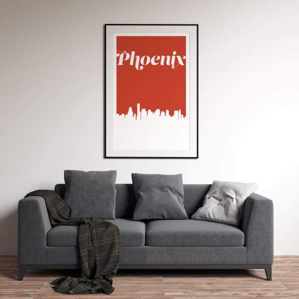 Phoenix, Arizona retro inspired city skyline | wanderlust gifts and ...