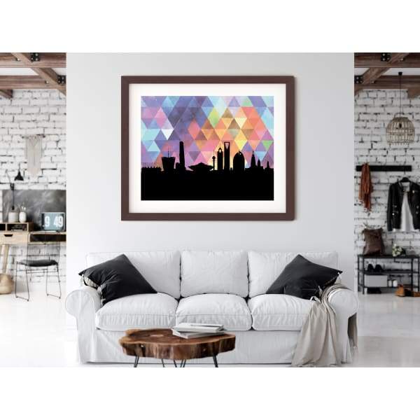 Riyadh, Saudi Arabia geometric skyline | wanderlust gifts and home decor