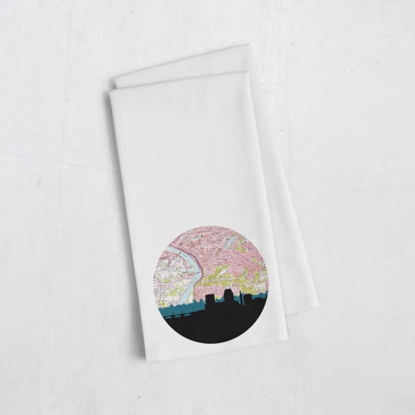 Springfield, Massachusetts city skyline with vintage Springfield ...